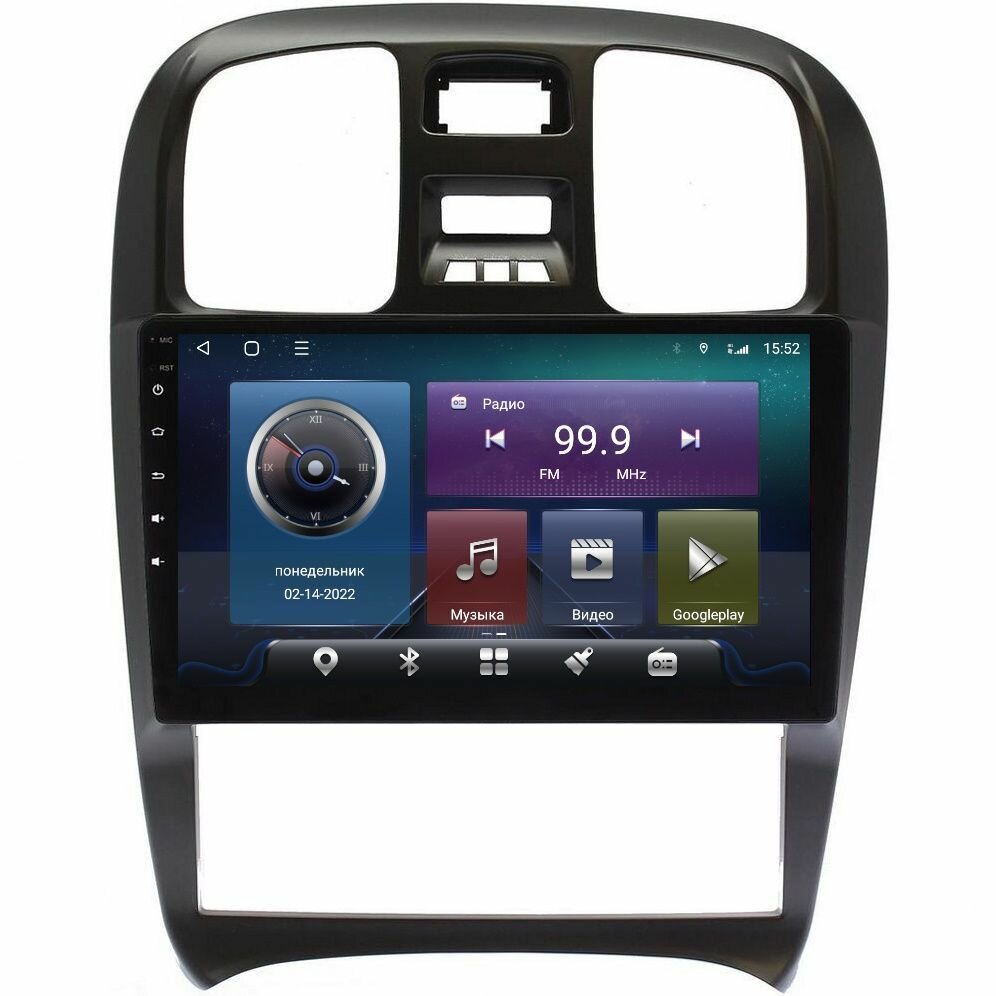 Магнитола CRS-300 Hyundai Sonata 4 (EF) 2002-2007 (Тагаз) с Android 13, Процессор 8 ядер, Память 6+128Gb, Carplay, DSP, 4G(Sim)