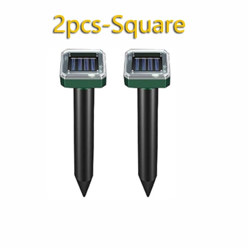 DOUWENXI Ультразвуковой отпугиватель кротов и гофер Solar Mole Groundhog 2pcs-Square