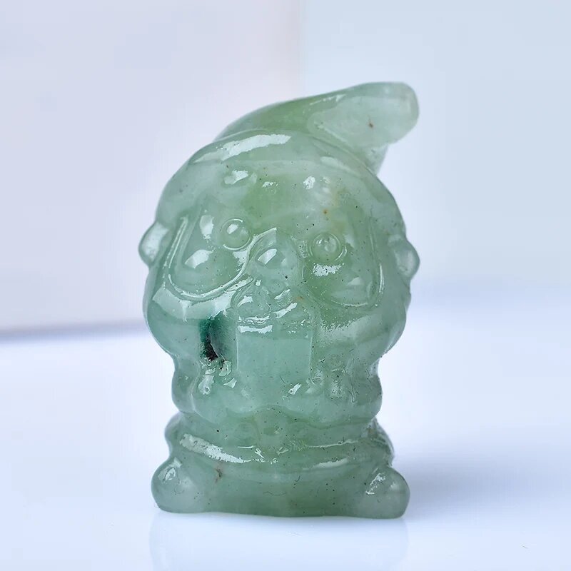 Хрустальная фигурка Деда Мороза, армейский зеленый
