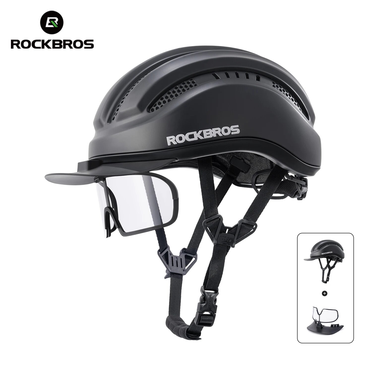 Велошлем ROCKBROS черный ZK-099-4-FJ6