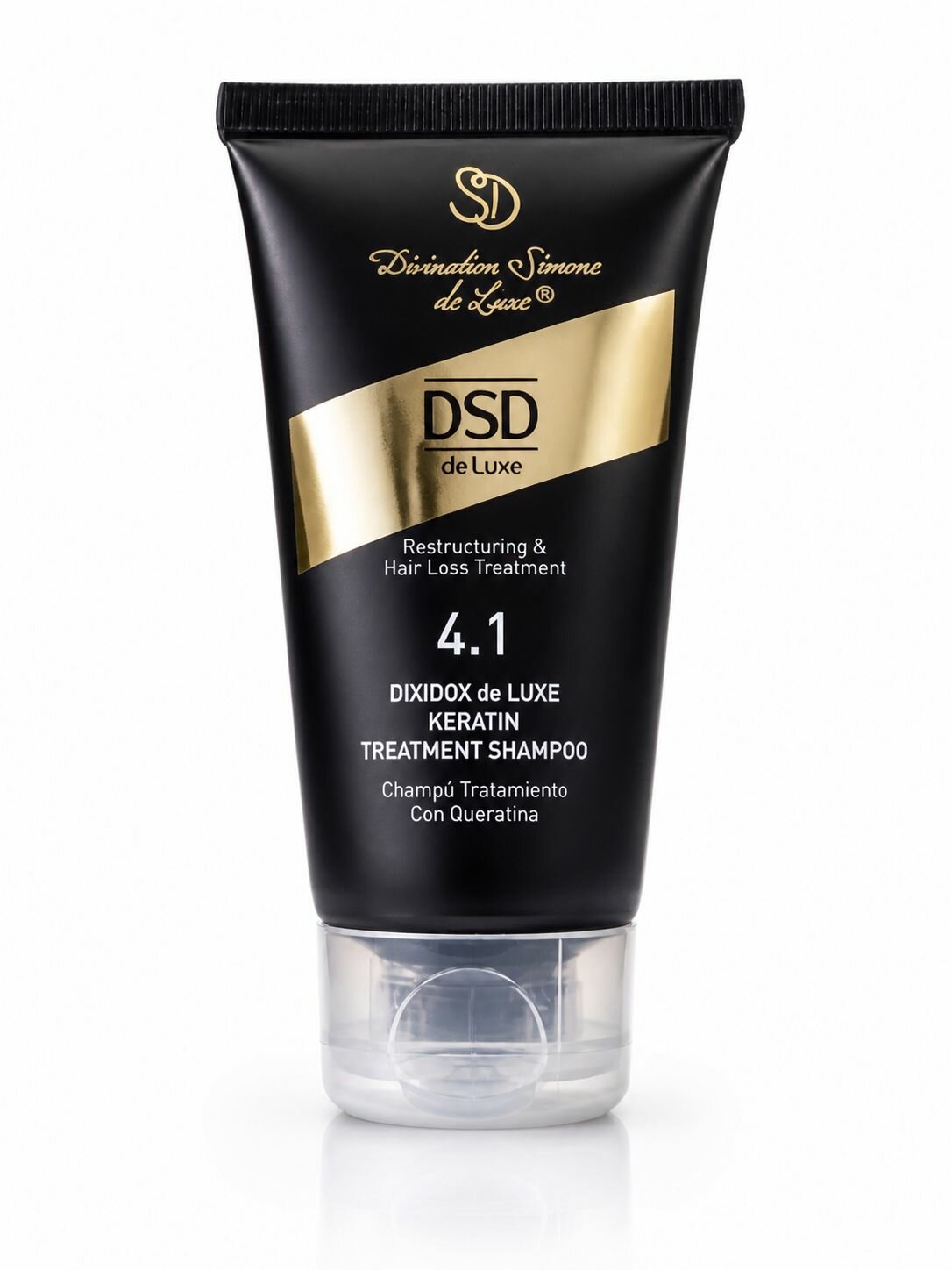 DsD de Luxe, 4.1p Dixidox de Luxe Keratin Treatment shampoo, Восстанавливающий шампунь для волос с кератином, 50 мл