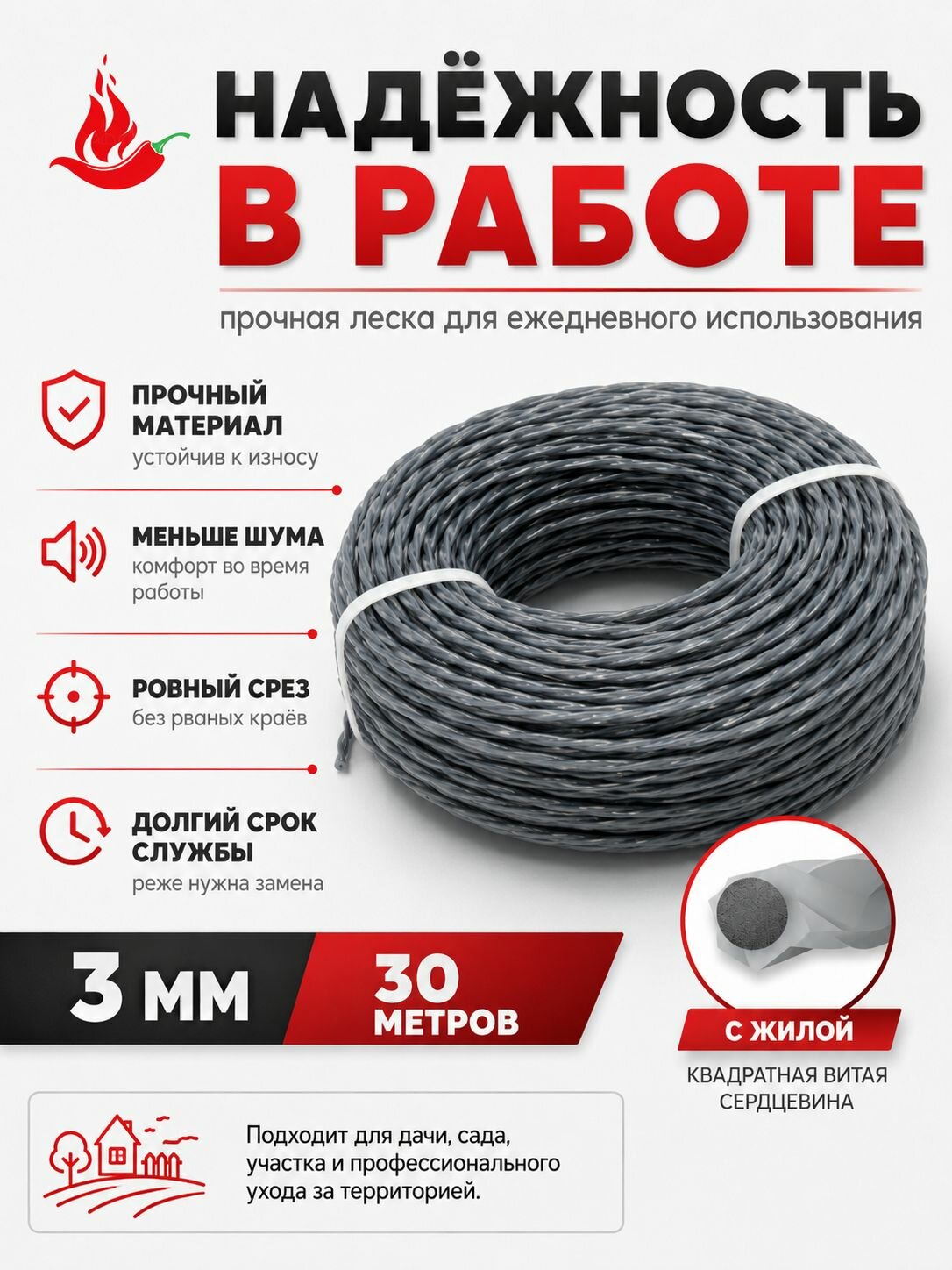 Леска для триммера — фото 1