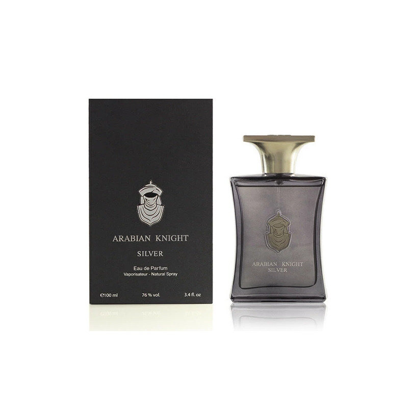 Парфюмерная вода для мужчин Arabian Oud Arabian Knight Silver 100 мл / Арабиан Уд Арабиан Кнайт Сильвер / Серебряный