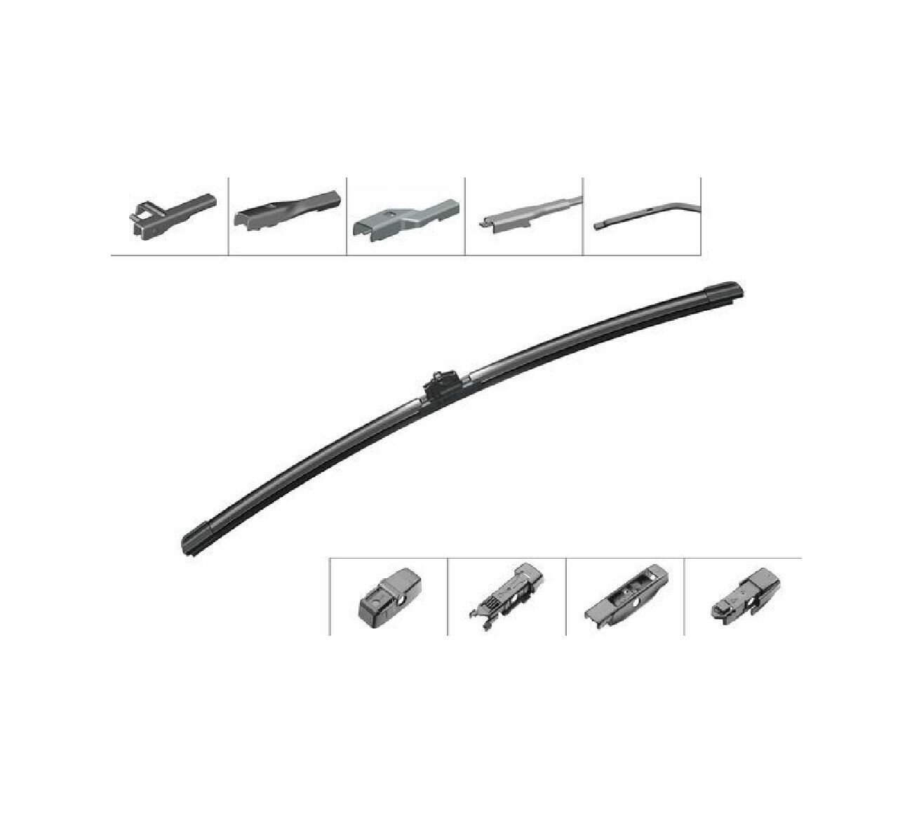Щетка стеклоочистителя бескаркасная Aerotwin Plus 500мм Multi-mount 7 крепл, BOSCH 3397006947