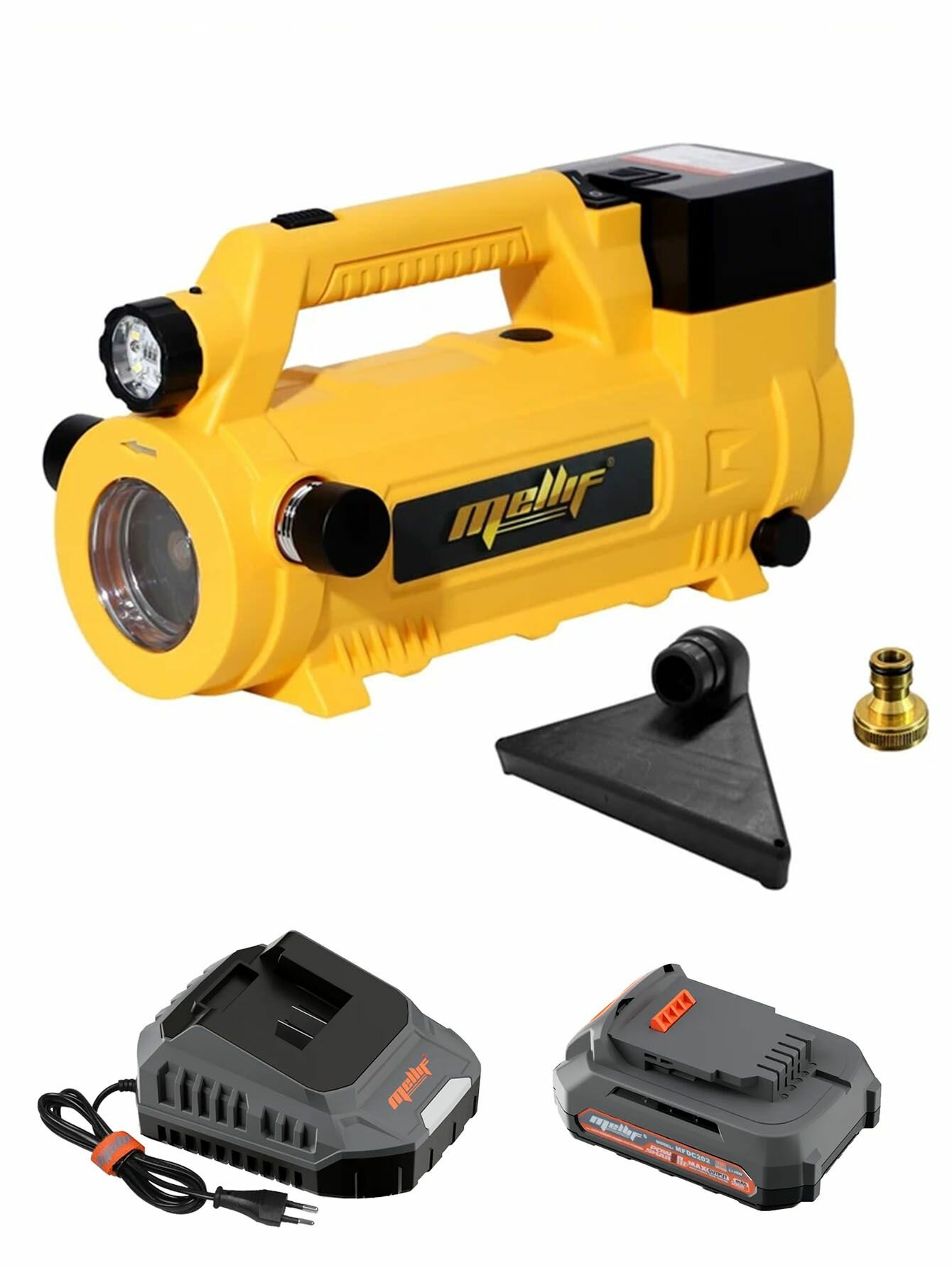 Беспроводной топливный насос, совместимый с аккумулятором DeWalt 18/20 В (оснащен аккумулятором Mellif2.0ah и зарядным устройством) портативный масляный насос для подачи топлива в грузовой автомобиль