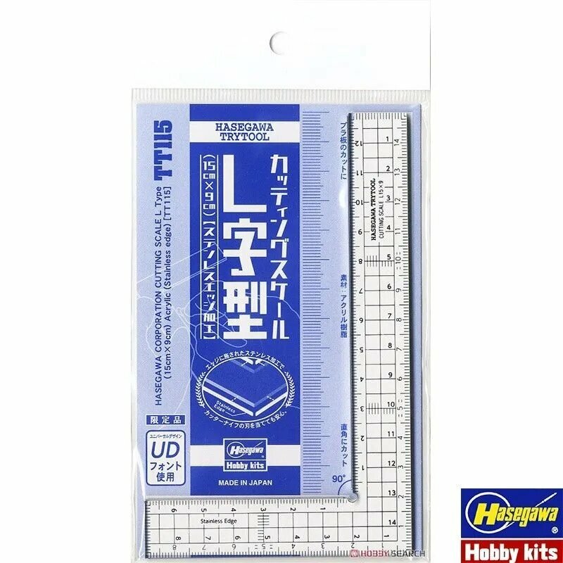 Hasegawa 71615 TT-115 L-образная линейка для резки (15x9 см)