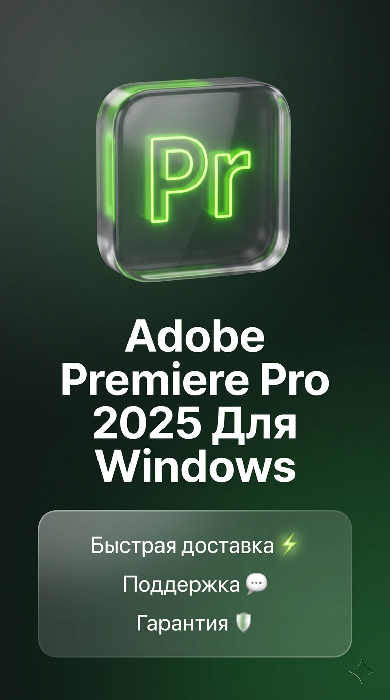 Adobe Premiere Pro 2025 , бессрочная активация для windows, Профессиональный видеомонтаж