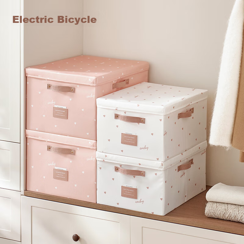 EACHY Clothes Storage Box, Foldable Garment Organizer, 30L, Pink, 1 Piece