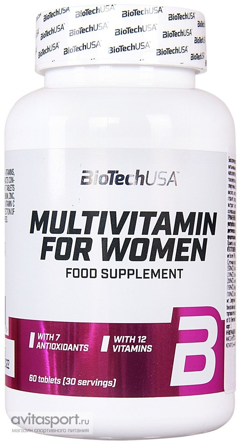 Мультивитамины для женщин BioTech USA Multivitamin For Women 60 таблеток (01325)