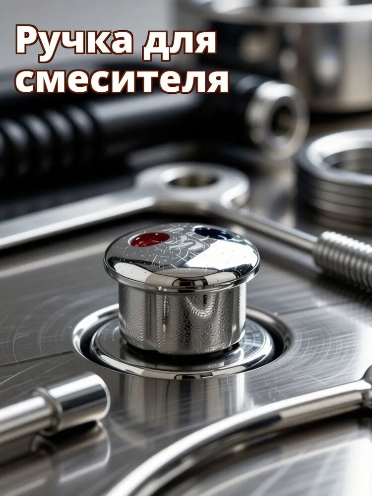Набор универсальных декоративных пластиковых колпачков для смесителя с маркировкой горячей и холодной воды, 20 шт