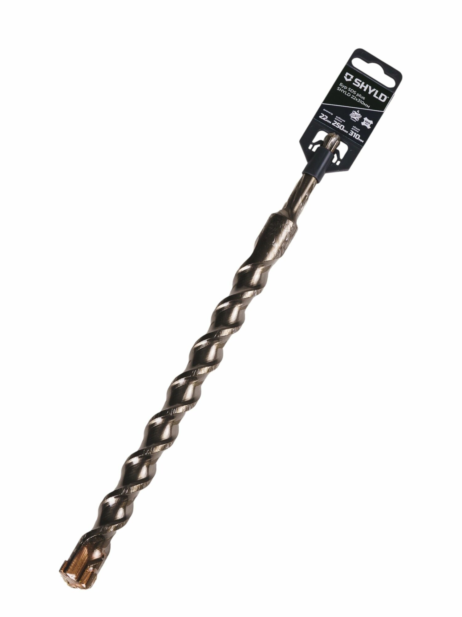 Бур SDS plus-X SHYLD, для бетона, камня и кирпича, хвостовик SDS-plus, 22x310мм