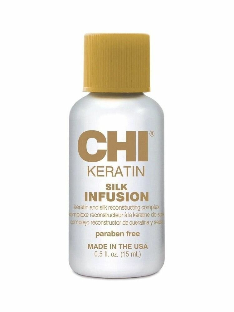 CHI Keratin Silk Infusion Жидкий шелк с кератином для волос 15 мл