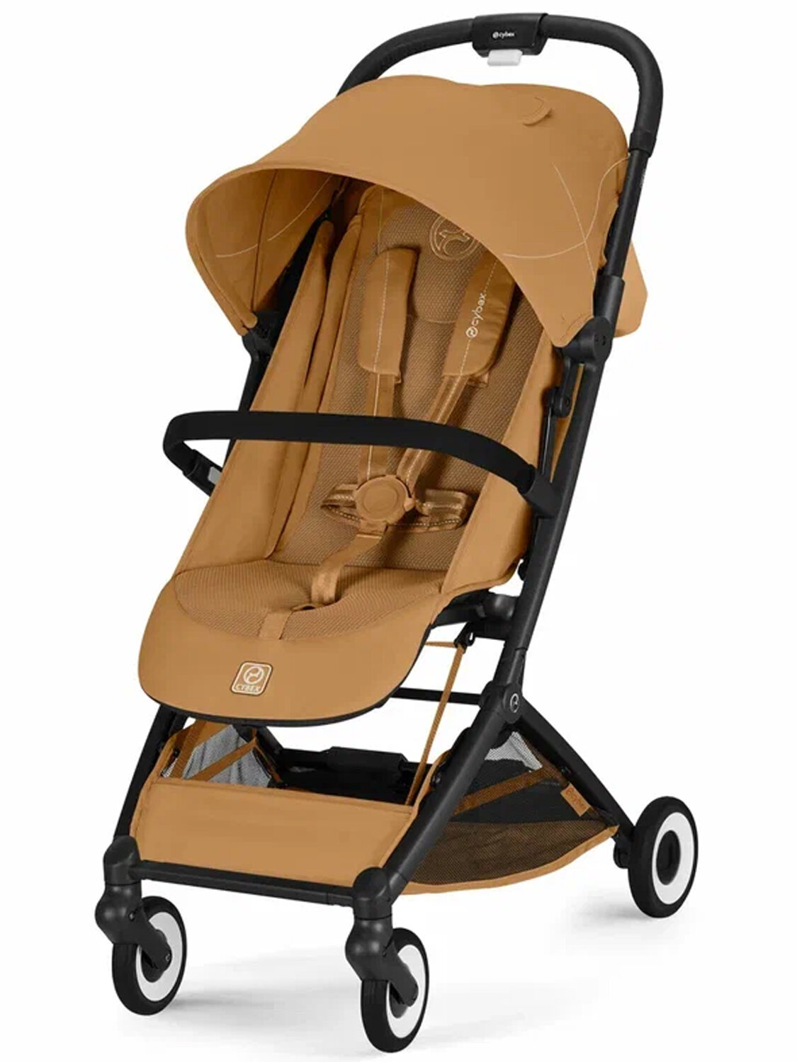 Коляска прогулочная Cybex Orfeo BLK, желто-коричный (cinnamon yellow) с дождевиком и бампером