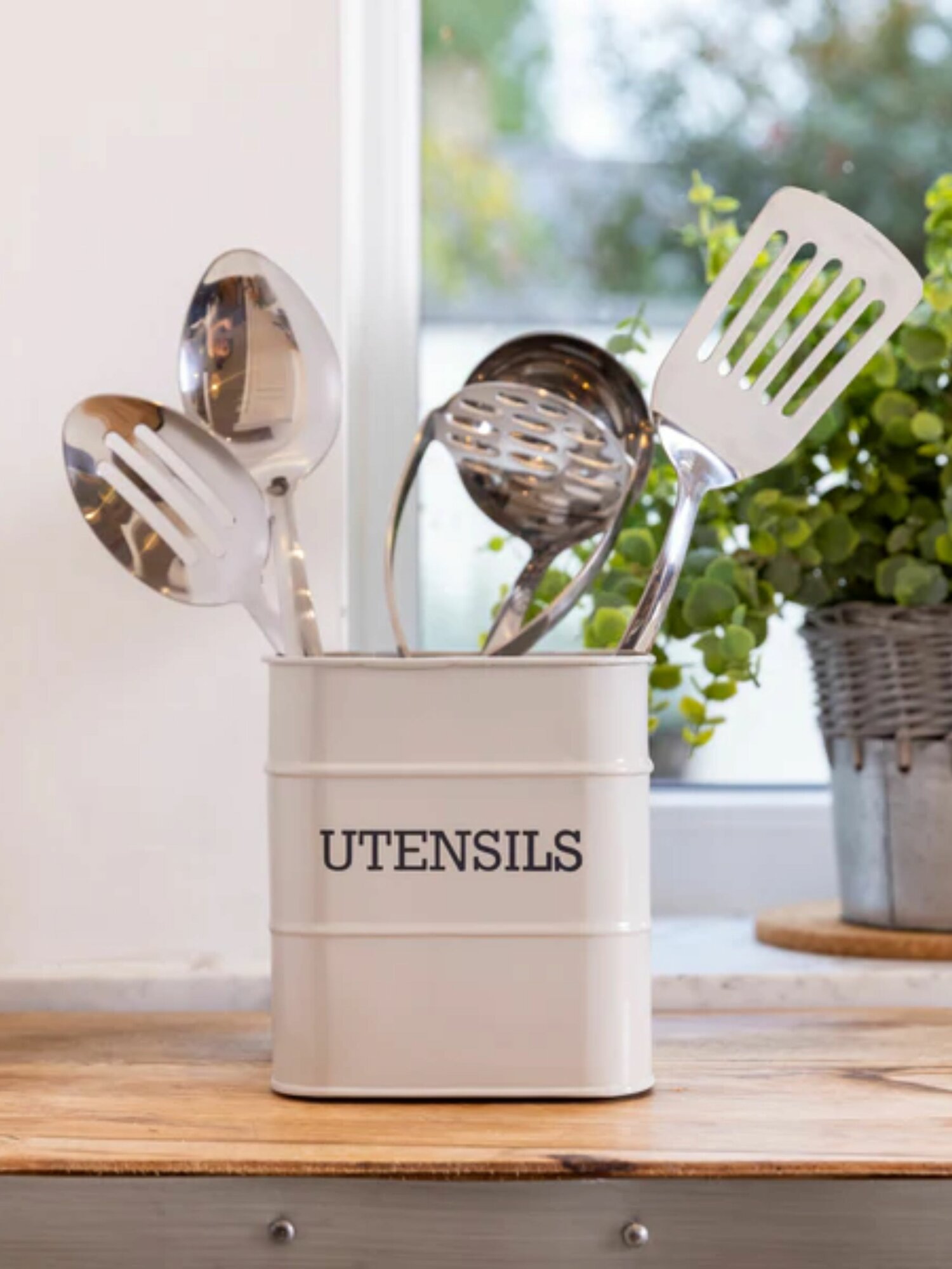 Kitchen Craft подставка для кухонных принадлежностей и столовых приборов металлическая Kitchen Craft серия Living Nostalgia, органайзер кухонный