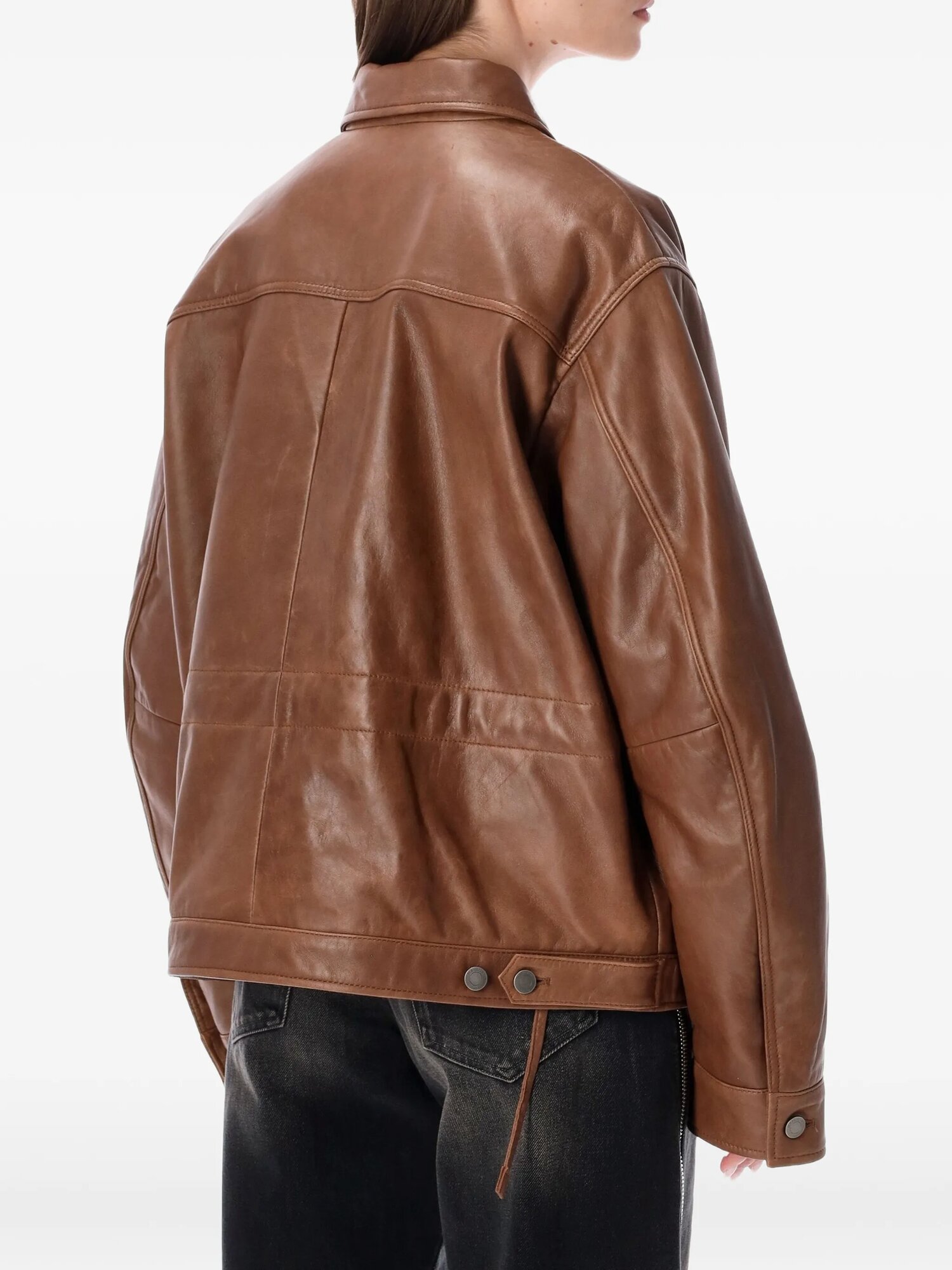 Куртка Haikure Zip-up leather jacket, размер 8 — фото 1