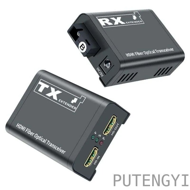 Оптоволоконный удлинитель с поддержкой HDMI 1080P и вилкой ЕС для передачи видео