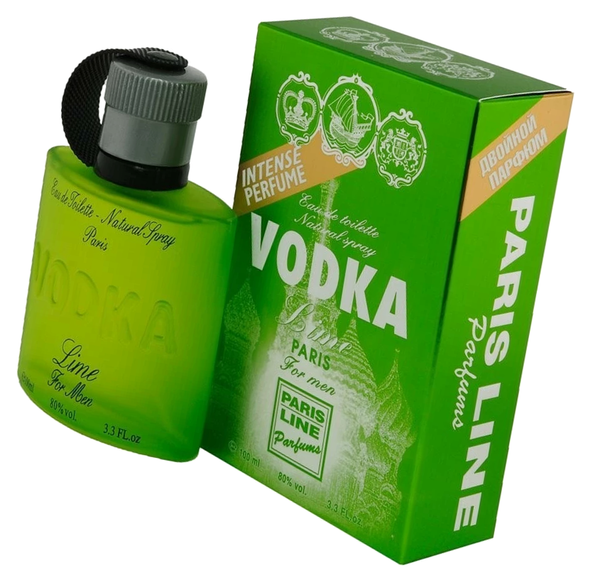 Paris Line Parfums Vodka Lime мужская eau de toilette 100 мл / Водка Лайм