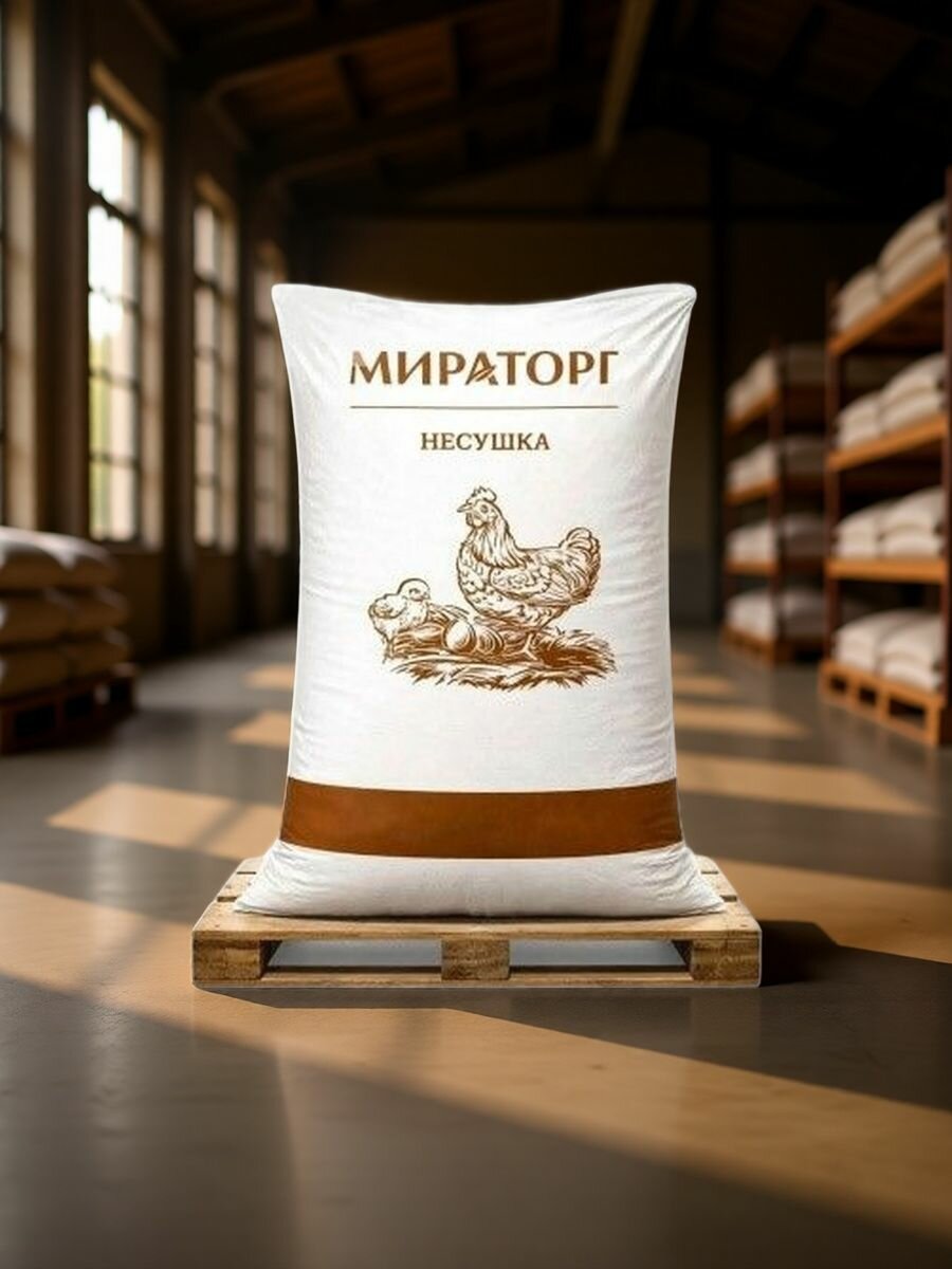 Комбикорм ПК 3 для молодняка кур несушек 8-14 недель, 25кг, мираторг
