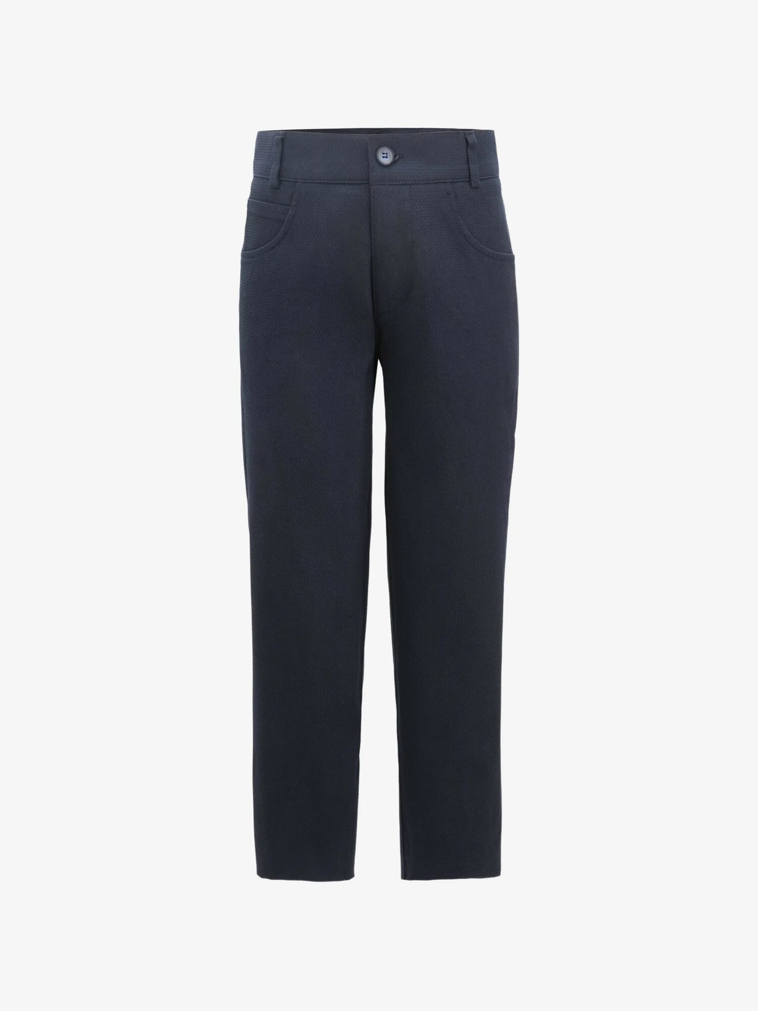 Брюки Textured straight-leg trousers
