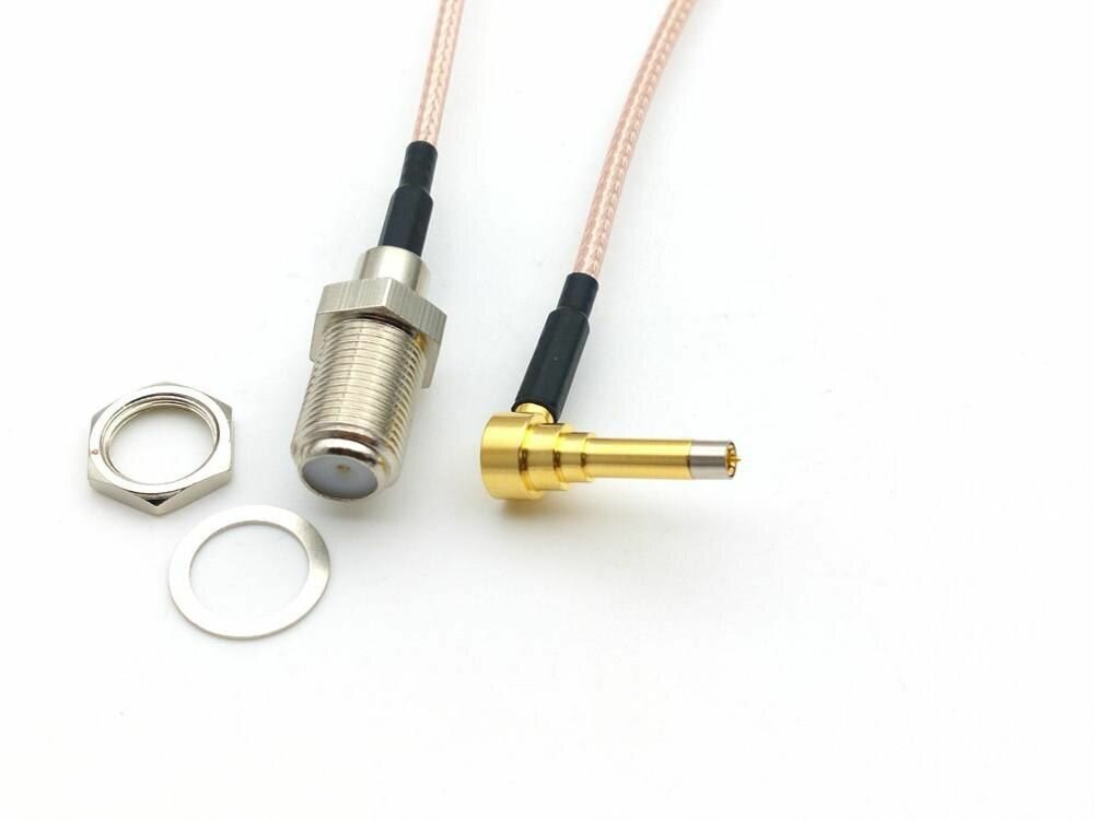 Пигтейл - переходник MS156 - F-female, для подключения внешней антенны к 3G/4G модемам, мобильным роутерам. 100% высокое качество, низкие потери