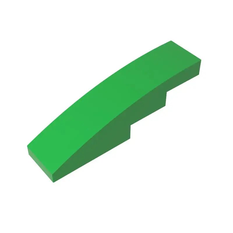 Gobricks, 10 шт, совместимые детали MOC Brick 61678 11153, изогнутый наклон 4x1, строительный блок, частицы, сделай сам, сборка, детская игрушка в подарок 2022