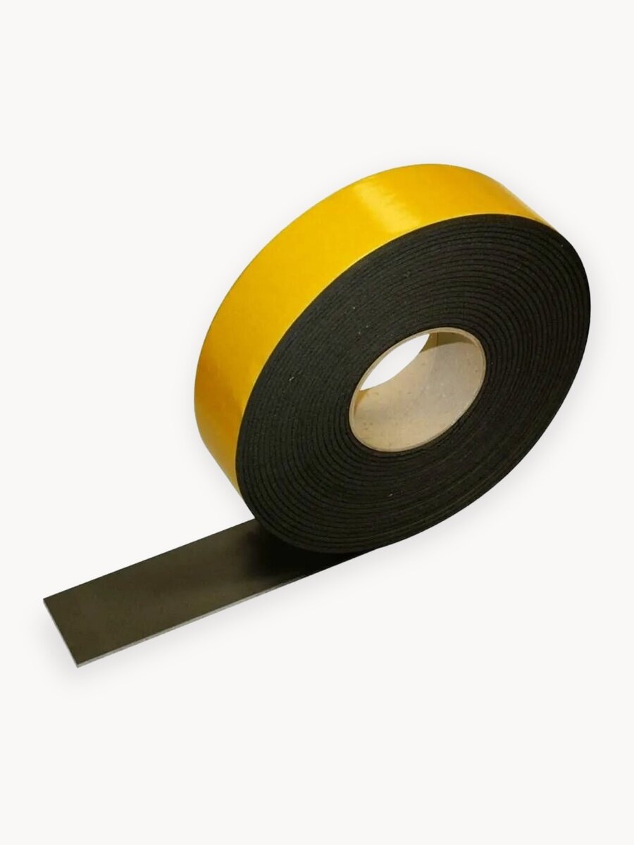 Лента изоляционная K-flex ST 3x10-50 длина 10м, ширина 5 см, толщина 3 см, профессиональный монтажный самоклеящаяся скотч из вспененного каучука
