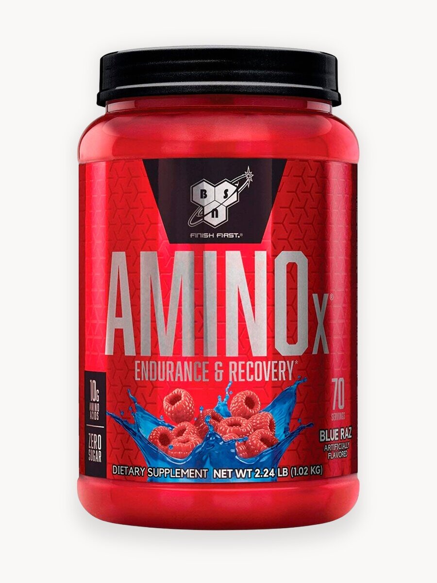 Комплекс аминокислот BSN Amino X 1002 гр Голубая Малина, спортивное питание, порошок