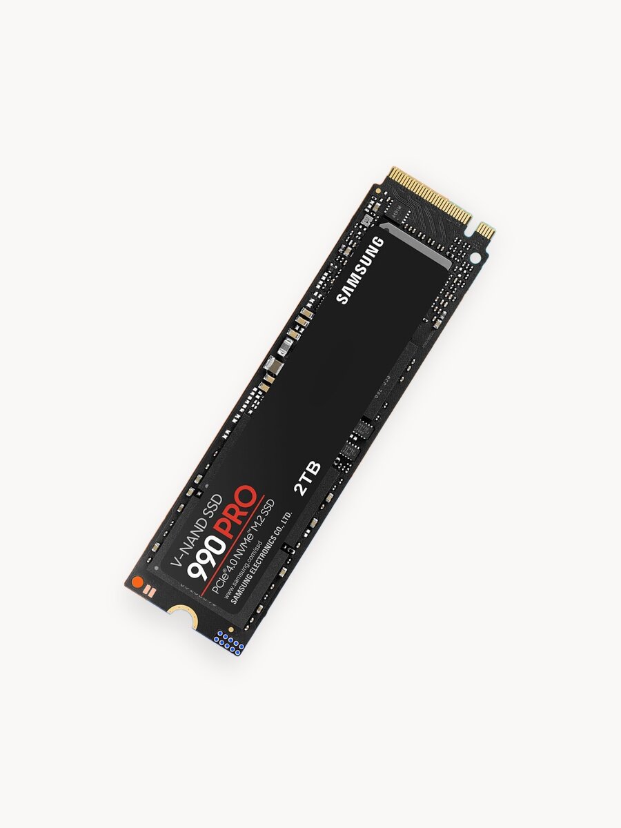 SSD накопитель Samsung 990 Pro MZ-V9P2T0BW 2ТБ, M.2 2280, PCIe 4.0 x4, NVMe, M.2