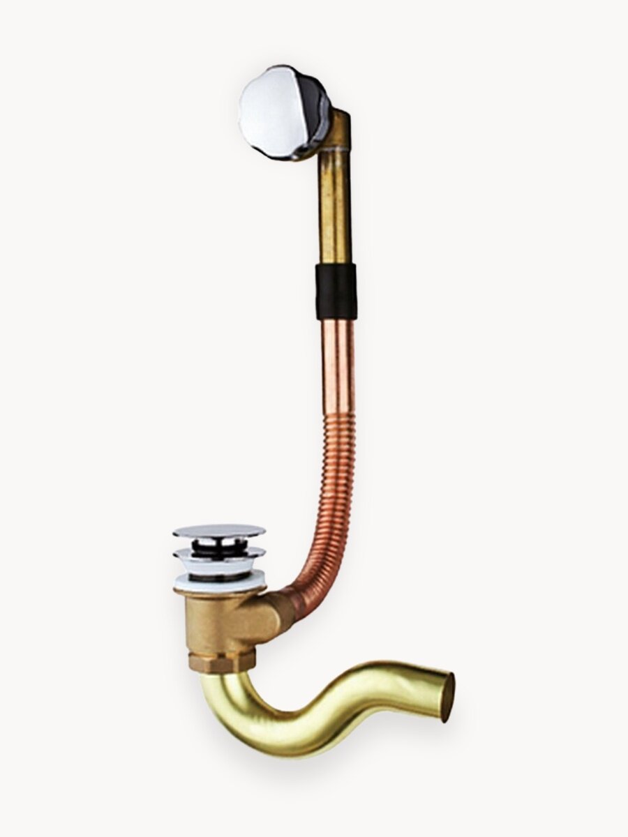 Обвязка для ванны латунная автоматическая TIM BAS0260B(A)