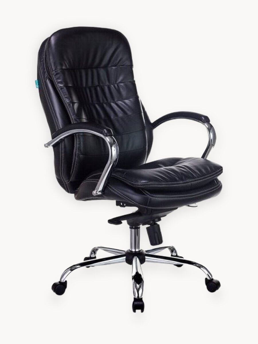 Кресло руководителя Бюрократ T-9950/BLACK-PU сиденье черный искусственная кожа крестовина хром