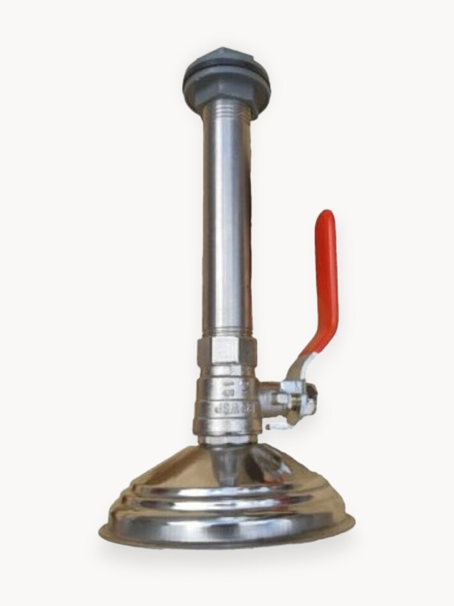 Душ на бочку с краном, дачный душ, лейка на бочку на дачу металл нержавейка