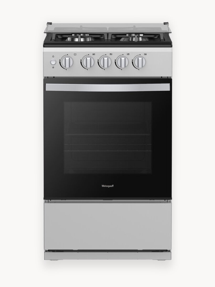 Газовая плита Weissgauff WGSM 5322 XG, объем 59 литров, газ-контроль