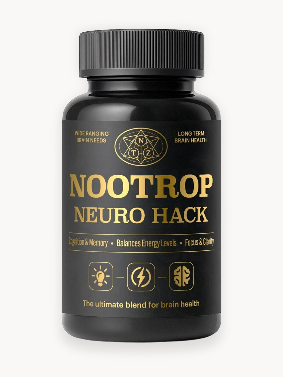 NZT NOOTROP, восстановления нервной системы и улучшения когнитивных способностей мозга, 40 капсул/500 мг
