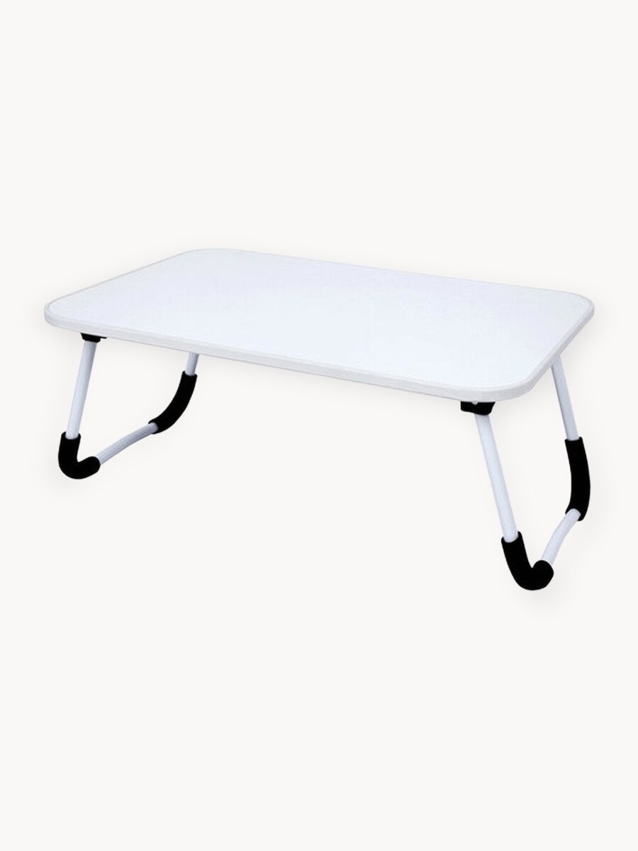 Столик складной Brabix для ноутбука/завтрака BT-002 (600х400х265 мм), белый, 532902