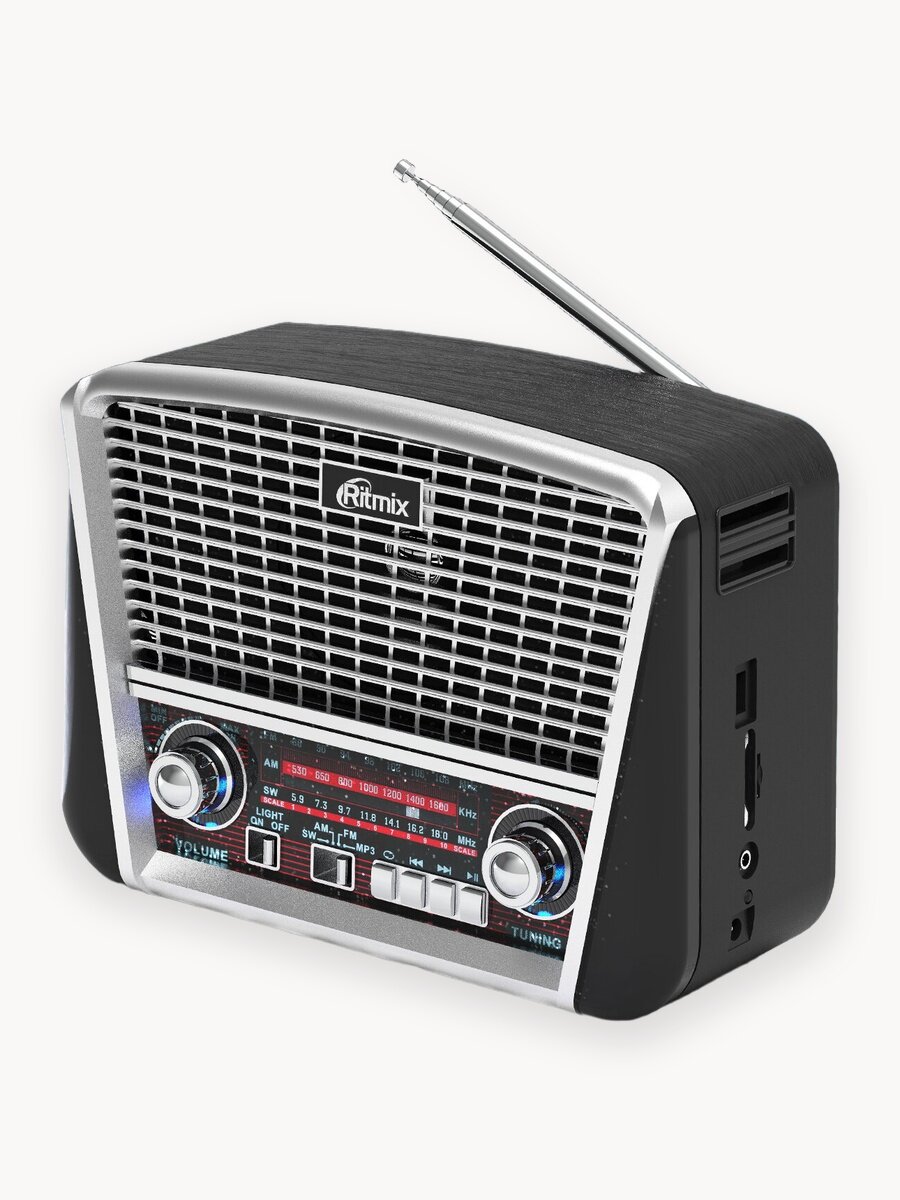 Радиоприемник RITMIX RPR-065 GRAY, MP3, WMA, AUX-вход, FM, КВ и СВ