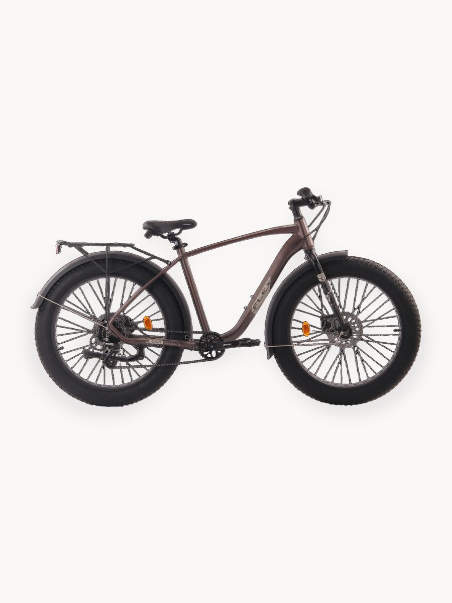 Велосипед FAT (фэтбайк) Tech Team Flex 26x20 кофейный, рама алюминий, для роста 175-185 см