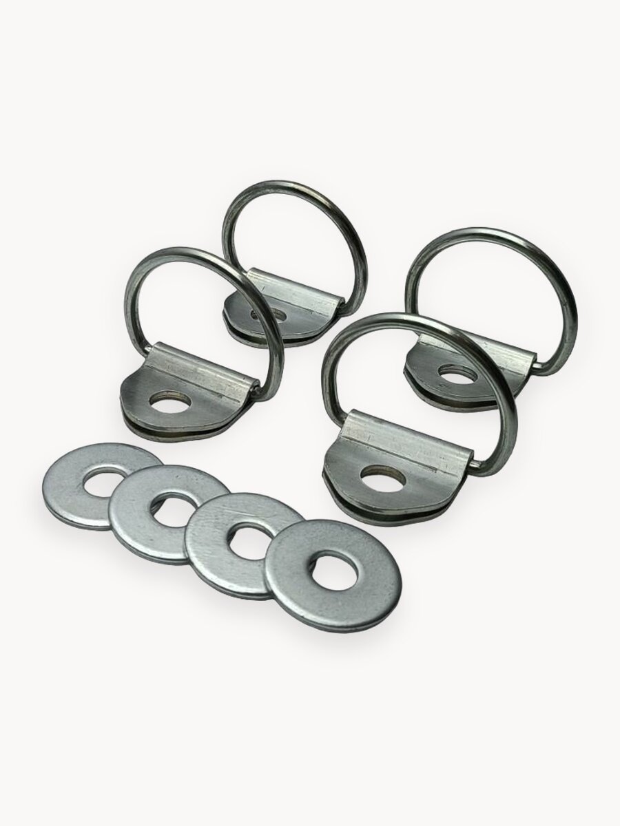 Скоба с ушком напольная для крепления груза SU-4(4 шт)