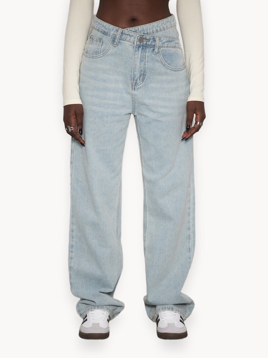 Джинсы широкие 