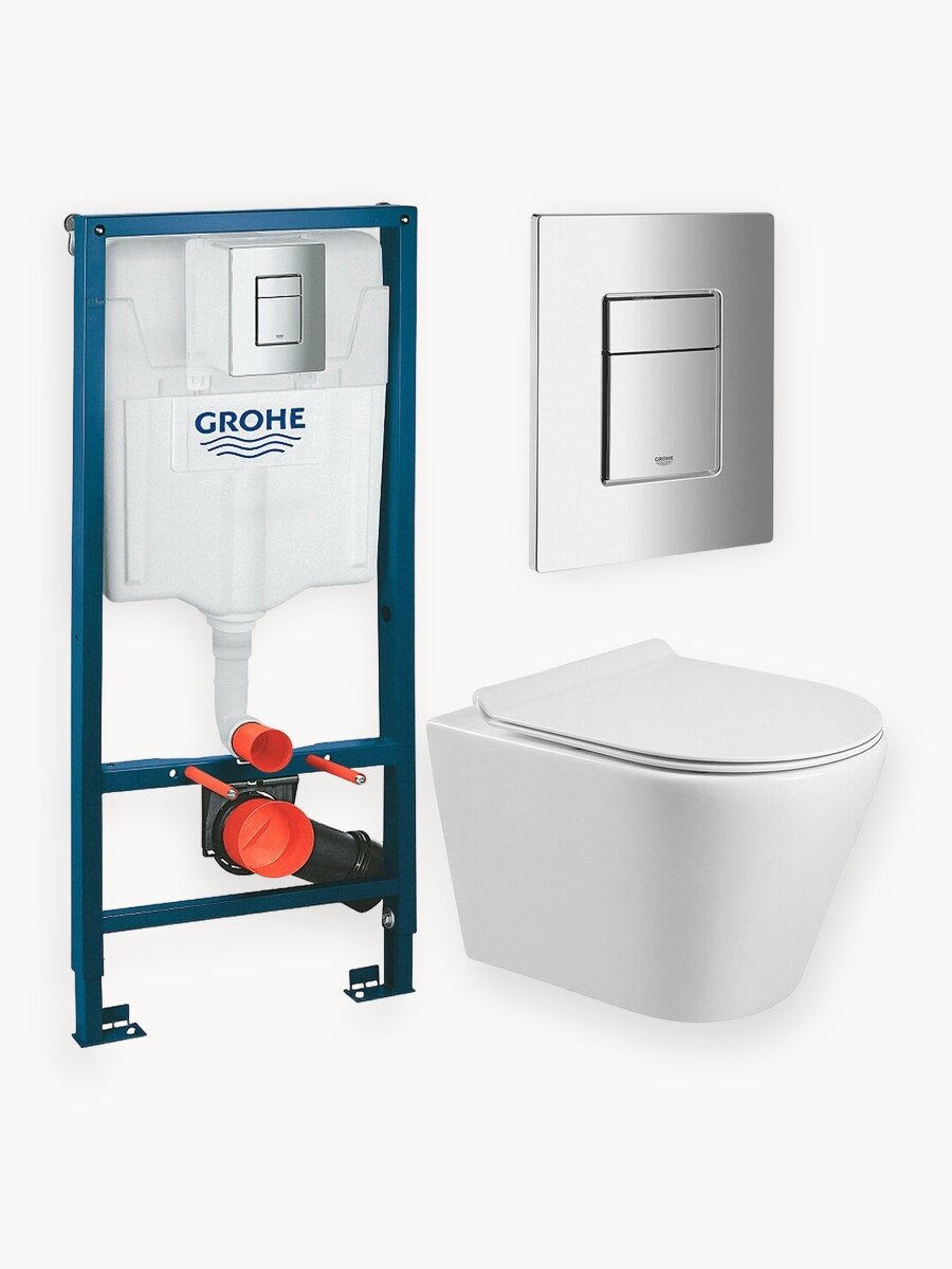 Инсталляция с унитазом Grohe Solido 388112010 tornado