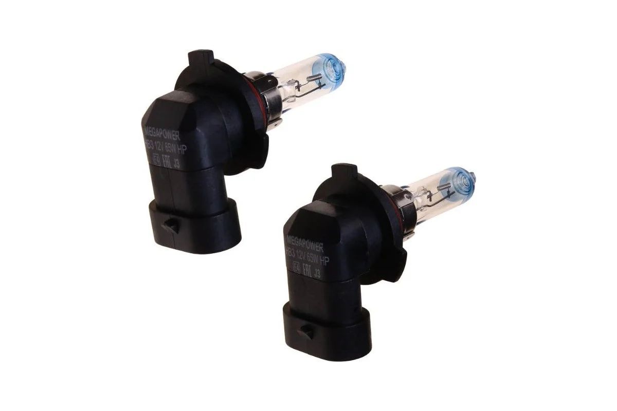 Автолампа HB3/9005 (65) P20d +50% (бокс, 2шт) 12V MEGAPOWER
