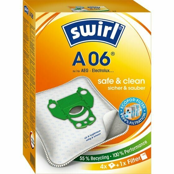 Мешки для пылесоса Swirl A 06/4 MP, 4 шт