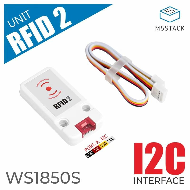 Разработка IOT-датчика радиочастотной идентификации M5Stack RFID2 WS1850S с частотой 13,56 МГц