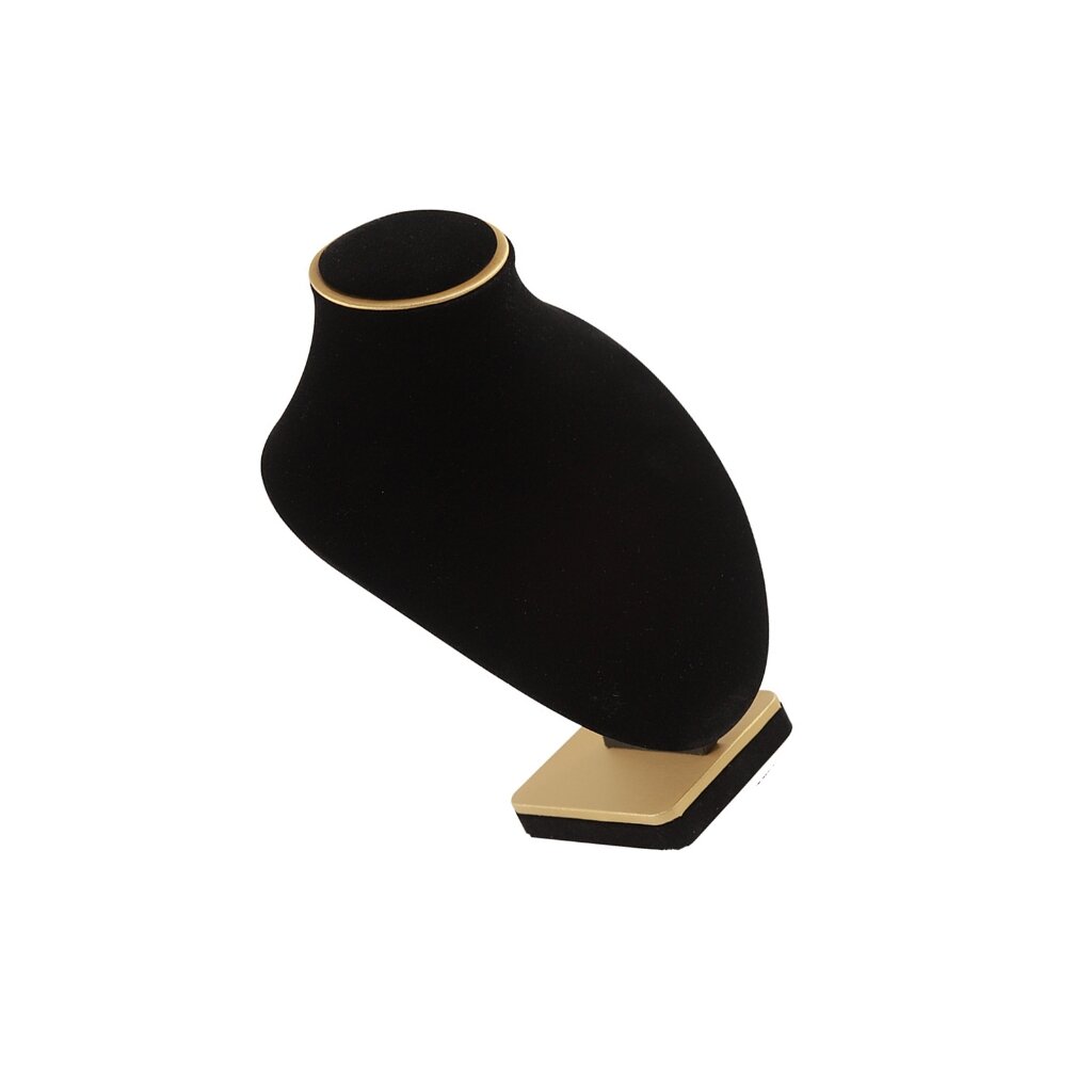 Демонстрационный бюст с мягкими бархатными поверхностями, манекен-подставка для презентации ювелирных изделий