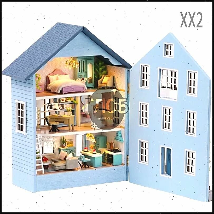 Подарочный Интерьерный конструктор (Румбокс) Happy Home "Домик Авроры" миниатюра DIY House-XX2