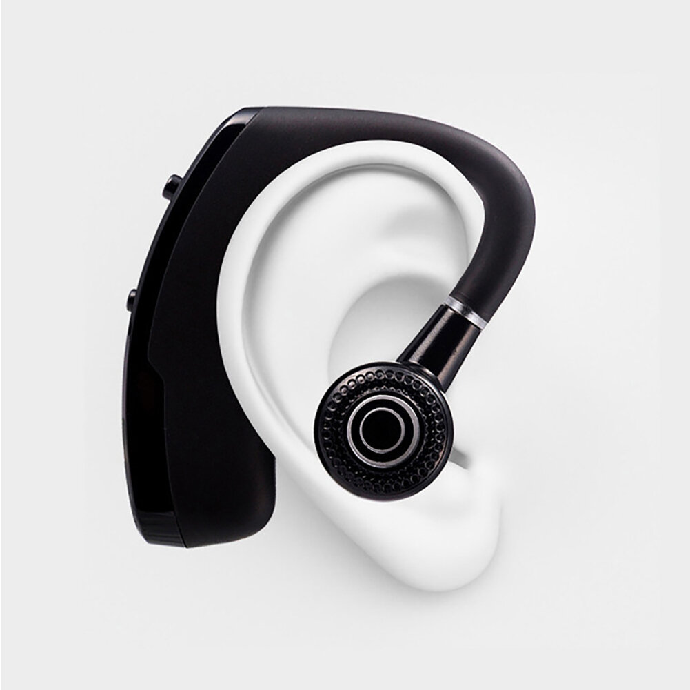 V9 Беспроводная Bluetooth гарнитура с микрофоном и шумоподавлением для спорта, вождения и деловых звонков