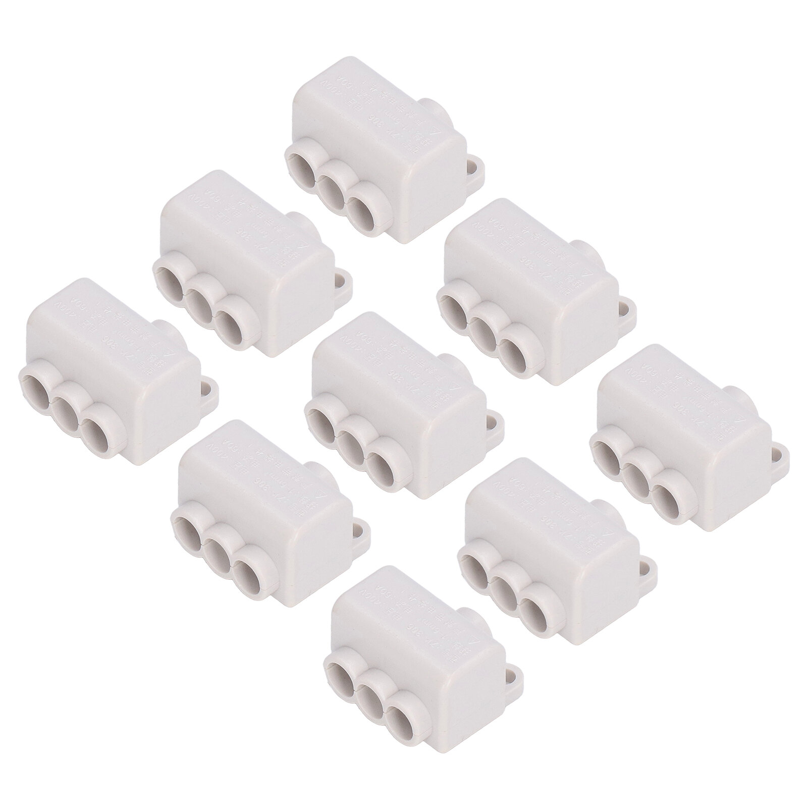 9 шт, огнестойкий кабельный разветвитель, высокомощные кабели Т-типа, объединительные разветвители 400 В, 60 А