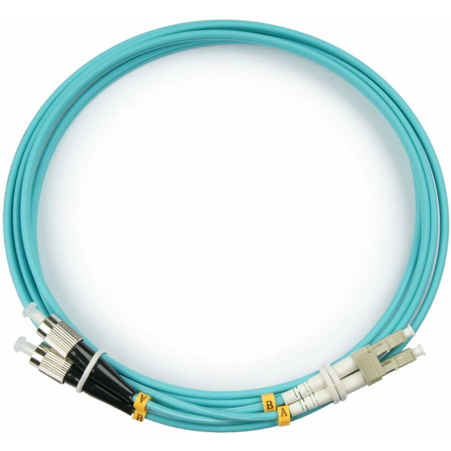 FOP-50-LC-FC-1m Кабель патч-корд волоконно-оптический Cabeus duplex LC-FC 50/125 mm OM3 1м LSZH