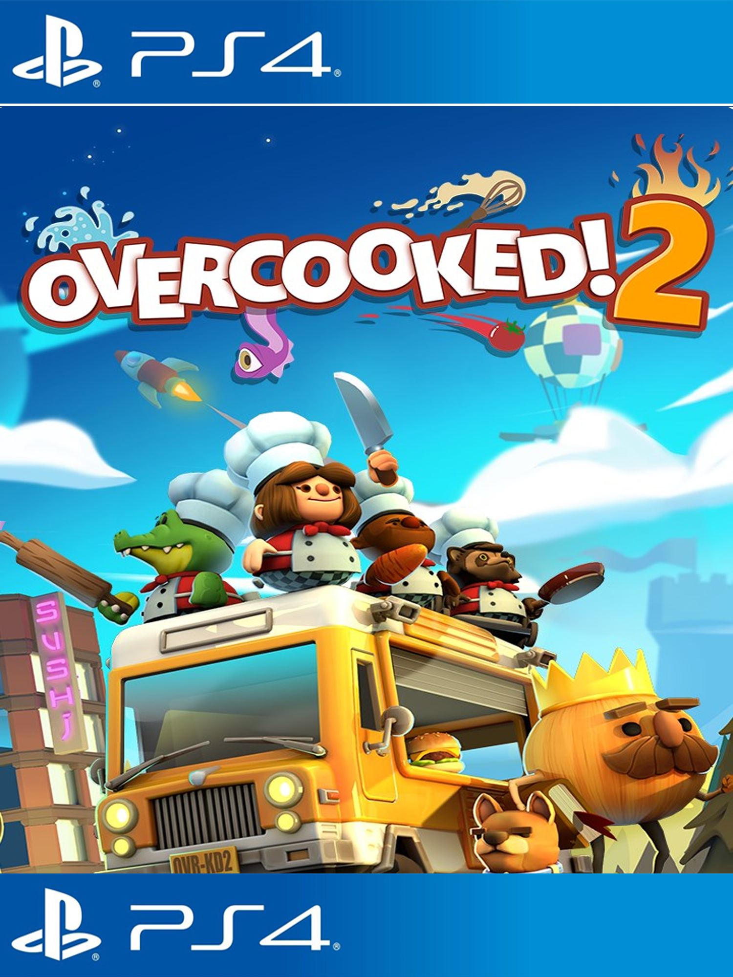 Игра Overcooked! 2, цифровая версия, доступ к PlayStation Account PS4, Английский язык