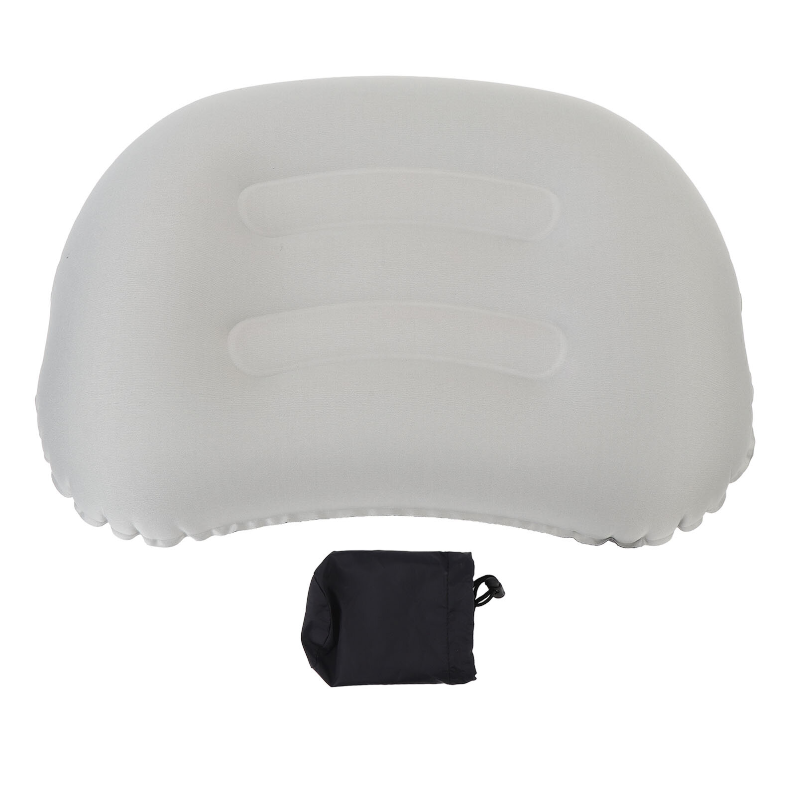 Надувной надувной надувной надувной подушки поясничной подушки Подушка портативная складная надувная надувная подушка для самолетов поезда офисы серые