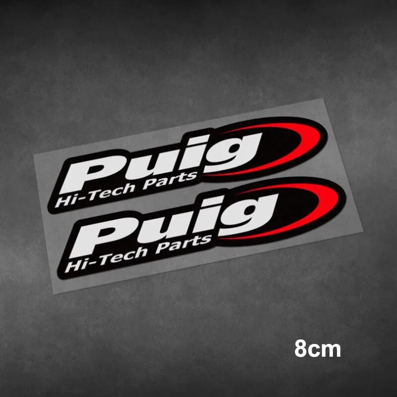 2 шт. наклейки Puig Hi-Tech Parts, 8см, Style A